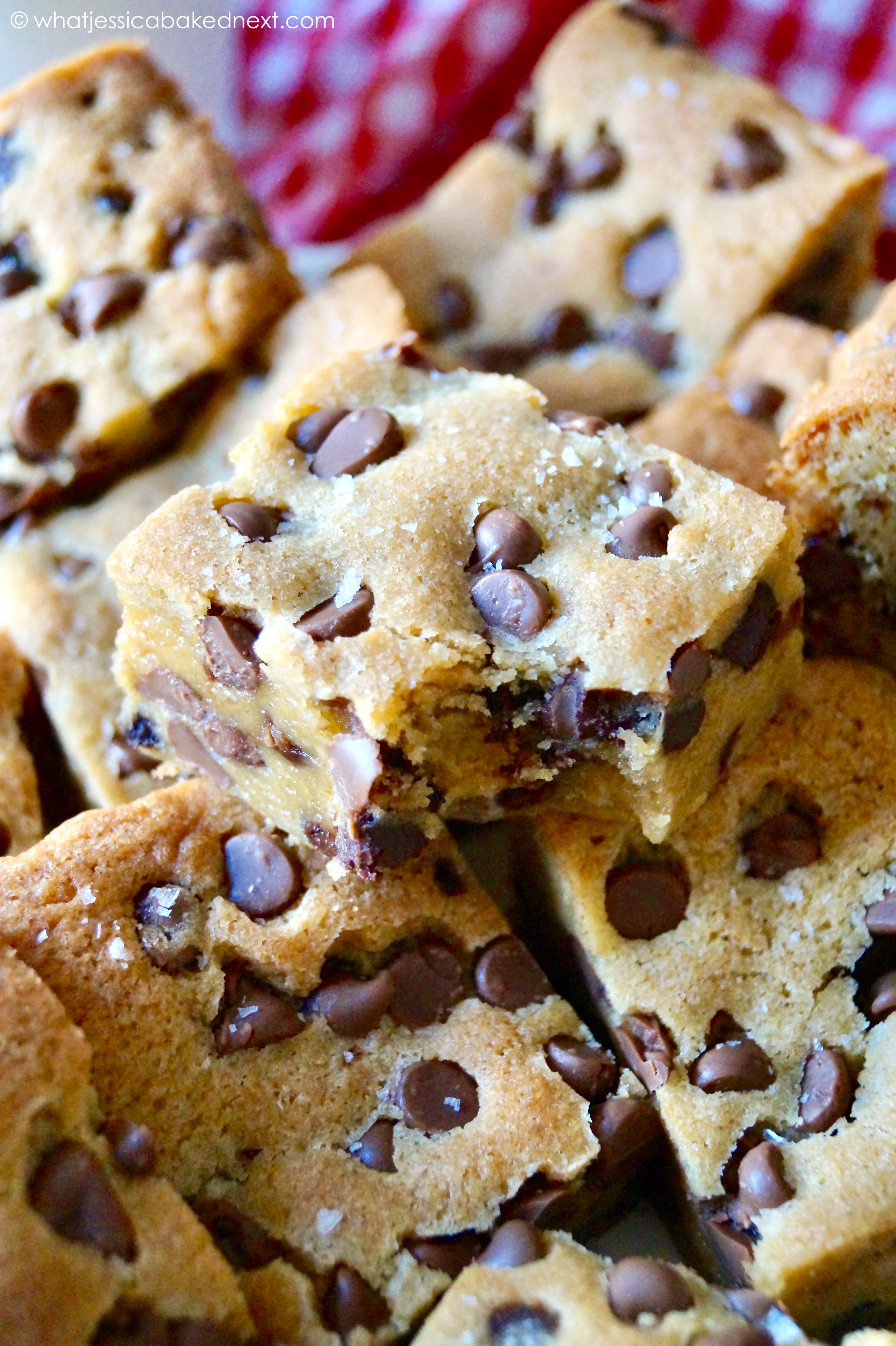Chocolate Chip Cookie Bars – What Jessica Baked Next