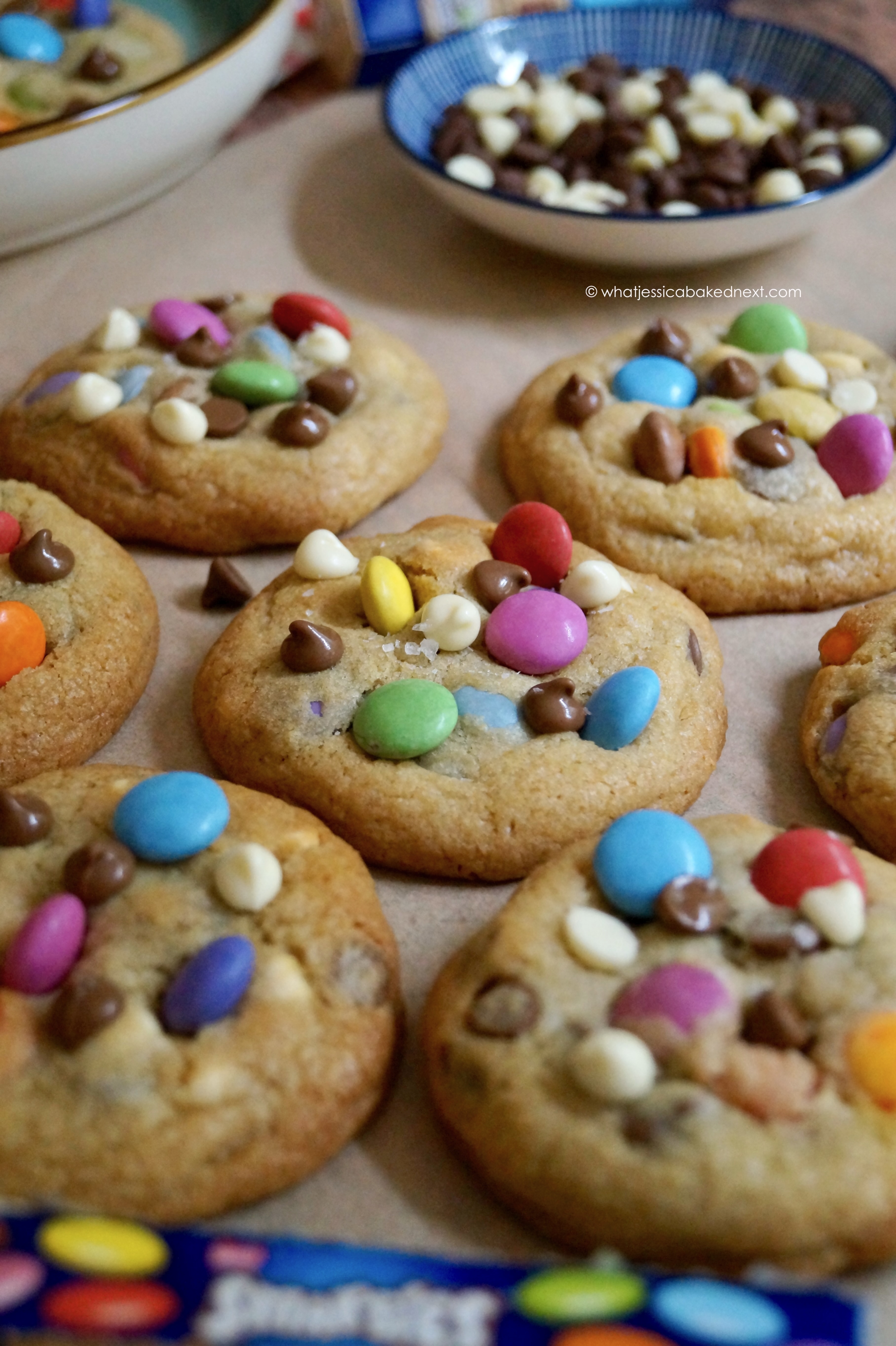 Smarties Cookies (Easy, No-Chill Dough) – What Jessica Baked Next