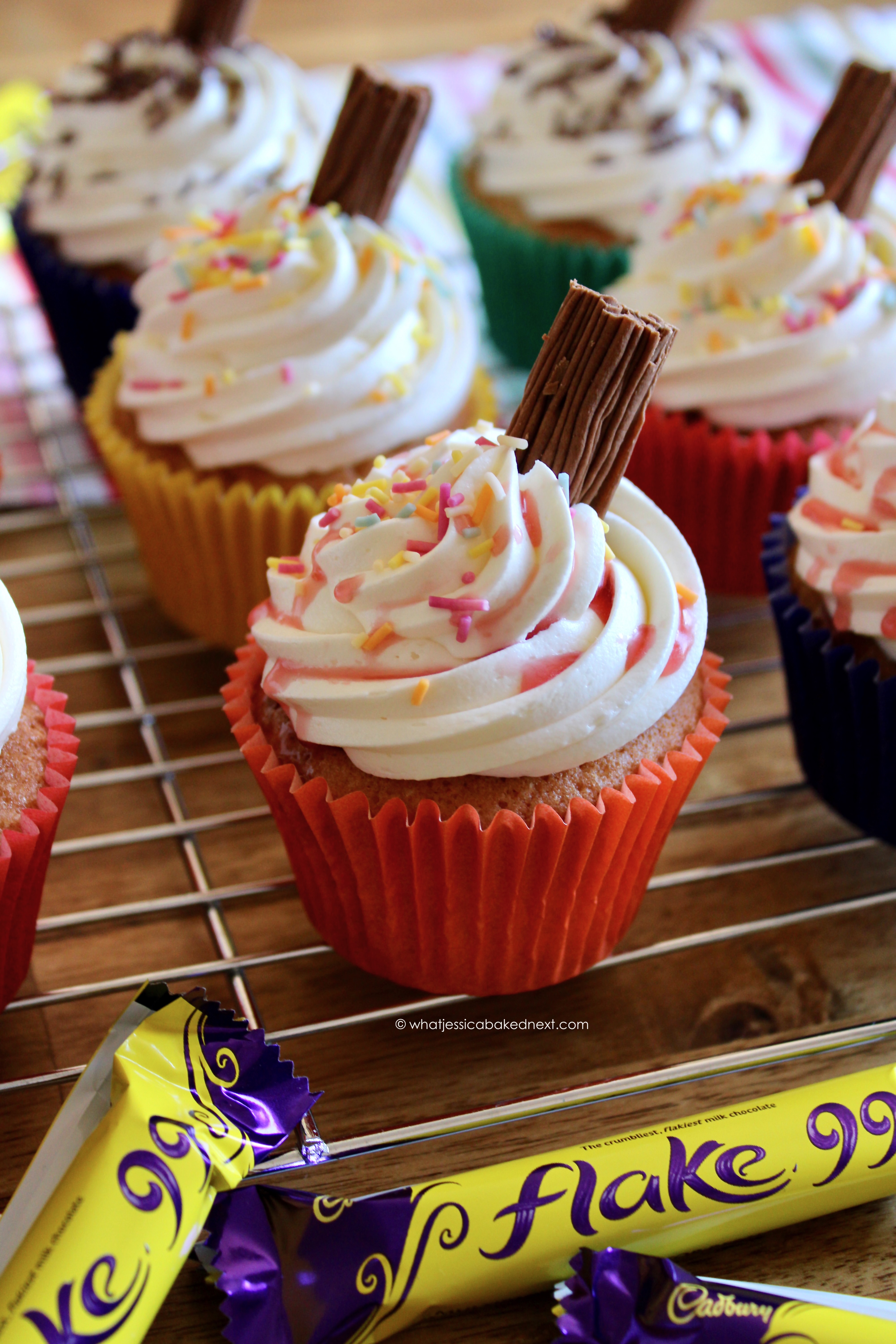 99 Flake Cupcakes – What Jessica Baked Next